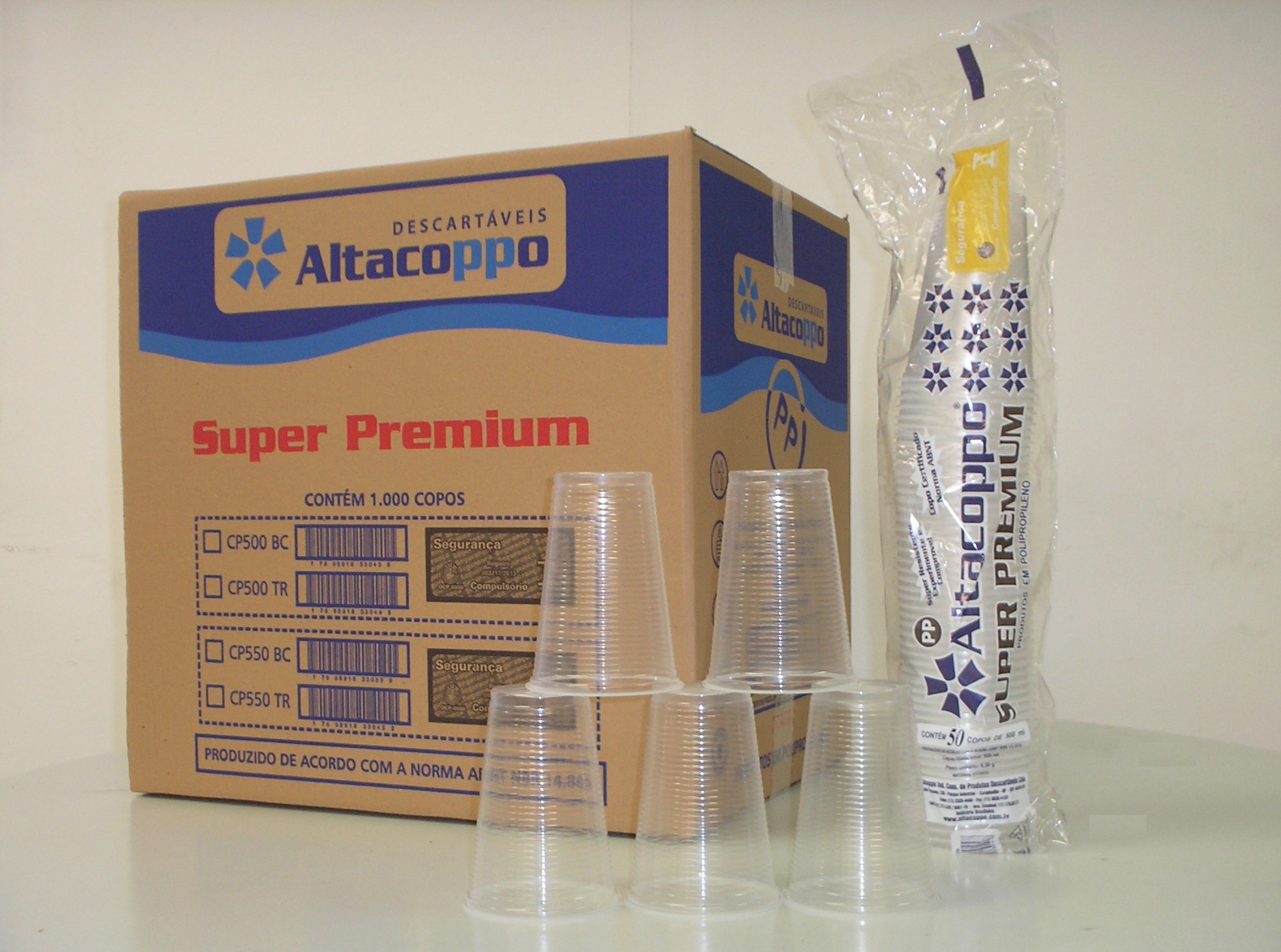 Copo Altacoppo Super Premium Transparente - Braslimpo Distribuidora